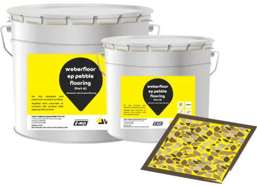 E.MIX Ep pebble flooring | Saint Gobain Singapore